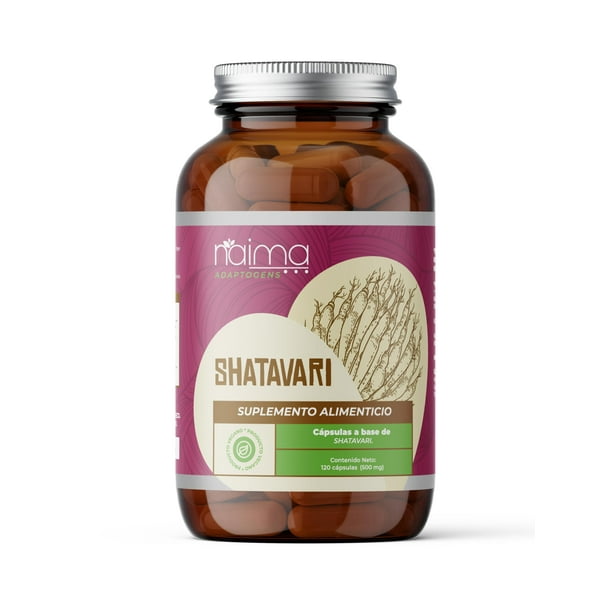 NAIMA Shatavari, 120 Cápsulas | Adaptógeno 100% Natural | Antiaging ...