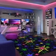 Joy Carpets Neon Lights Kapow 12' x 18' Area Rug in Color Fluorescent ...