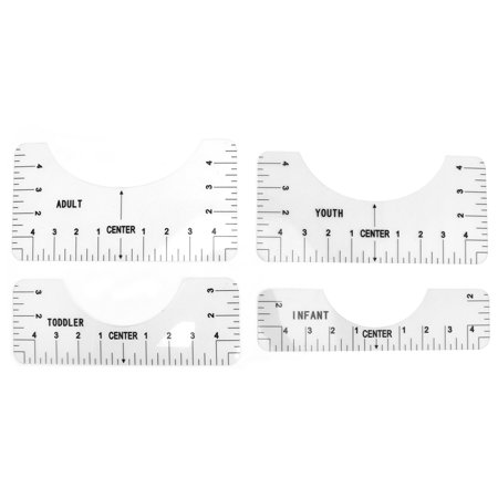 T-Shirt Alignment Guide, PVC Alignment Ruler Transparent For Design ...