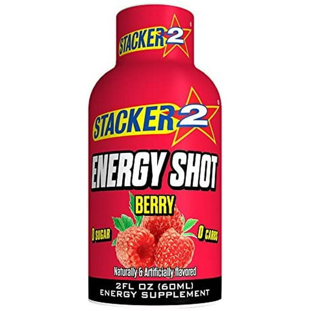Stacker 2 Energy Shot Berry 2 oz. (Each) - Walmart.com