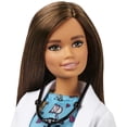 Barbie Pet Vet Fashion Doll, Brunette Veterinarian with Medical Coat ...