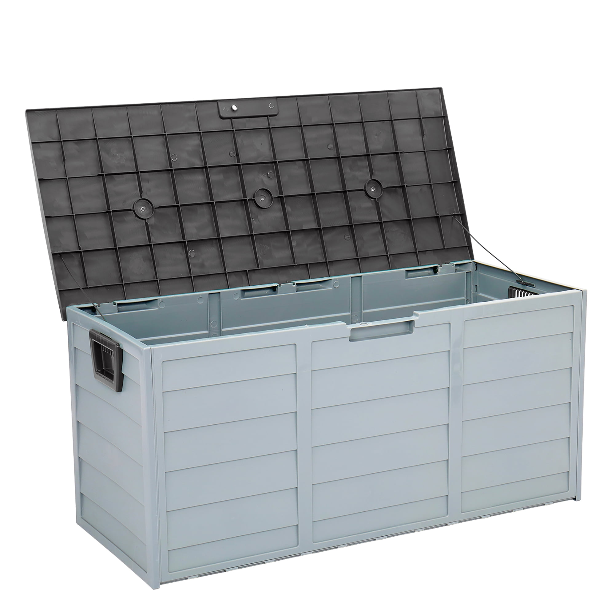 Seizeen Patio Deck Box, Large Storage Box with Wheels for Pool ...