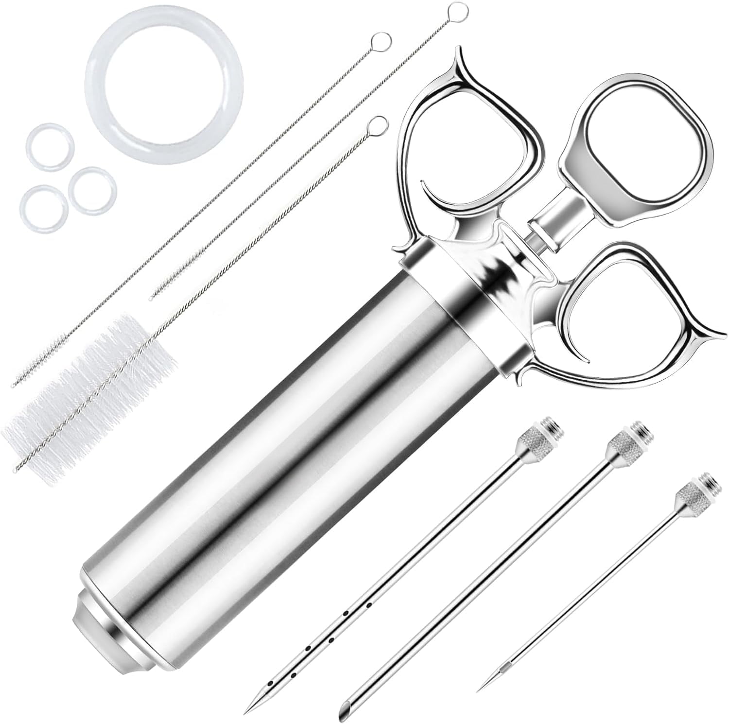 Kit de jeringa inyectora para carne, inyector de pavo para marinar de ...