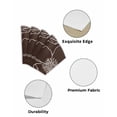 Brown Flowers Round Table Placemats Set of 6 Wedge Placemats, Spring ...
