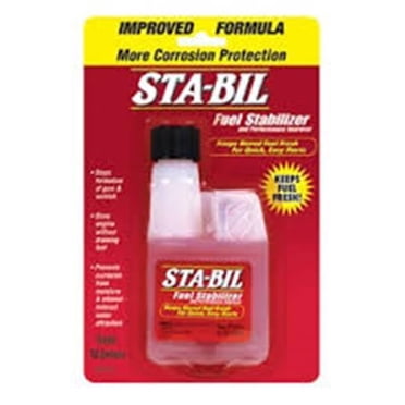 Sta-Bil Fuel Stabilizer 8 Oz. Protects Engine From Gum, Varnish, Rust ...