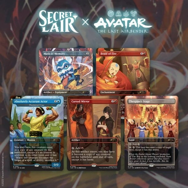 Magic The Gathering Secret Lair x Avatar: The Last Airbender - The ...