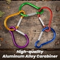 Aspire 10 Pack Carabiners Clip Metal Gourd-Shaped, 4-Inch Extra Large ...
