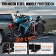 Steel Motorcycle Carrier Hitch Mount 600 LBS Capacity, Dirt Bike ...