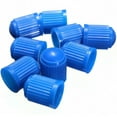 100-Pack Lot Blue Plastic Valve Stem Caps Covers Wheel Tire Air Car ...