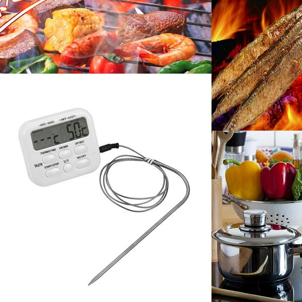 TB&W Digital Kitchen Meat Cooking Food Probe Oven Electronic BBQ ...