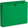 2 Inch Expanding File Jacket Folders, 50 Pack, Colored Expandable File ...