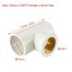 32mm x 3/4 PT Female x 32mm Slip PVC Pipe Fitting Tee T-shaped ...