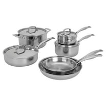 Cooks Standard 10-Piece Stainless Steel Cookware Set, Silver ...