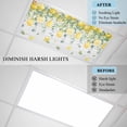 1 Pack Magnetic Fluorescent Light Covers 2x4 Ft, Yellow Lemon ...