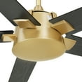 Uforic 52 Inch Modern Black Gold Ceiling Fan with Wall Switch Remote ...
