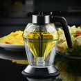 Glass Oil ContainersD1am0ndShaped Glass Oil Storage Bottle Easy to Use ...