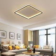 Miumaeov Modern Square Ceiling Light Dimmable LED Chandelier Flush ...