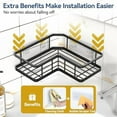 Corner Shower Caddy, 5-Pack Adhesive Rustproof Stainless Steel Shower ...