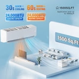 ROVSUN WiFi Enabled 24,000 BTU Mini Split AC/Heating System with ...