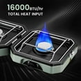 2 Burner Propane Camping Stove with Grill, 16000 BTU Portable Propane ...