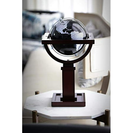 Replogle Globes Mini Wright Globe (gray),Wood Stand Based on Frank Lloyd Wright Design, 6 ...