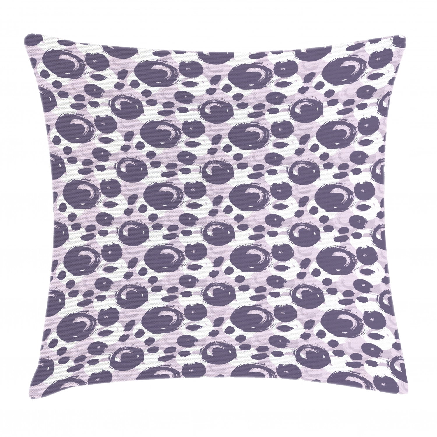 Abstract Throw Pillow Cushion Cover, Brush Stroke Effect Dots and ...