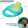 SwimWays Spring Float Swimming Pool Lounger Chaise Inflatable Floating ...