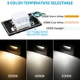 LEONLITE 6 Pack 3CCT LED Step Lights, 120V Dimmable Stair Lights Indoor ...