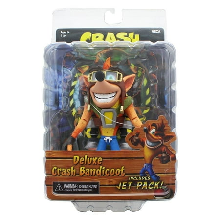 Crash Bandicoot 7-Inch Scale Action Figure - Deluxe Crash w/ Jetpack ...