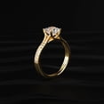 14k Yellow Gold Plated 1.5 CTW Princess Cut Moissanite Engagement Ring ...