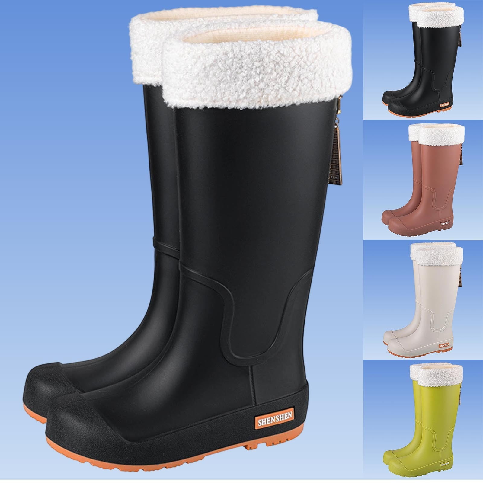 Click here for Ruiyanqi Womens Knee-High Rain Boots  Waterproof N... prices