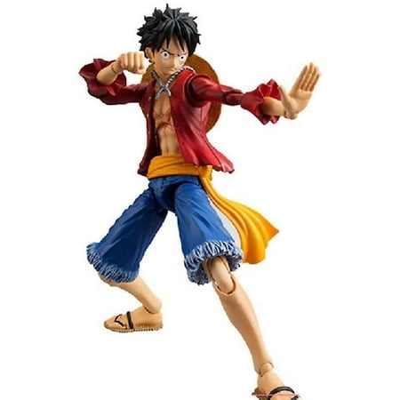 One Piece Luffy Action Figures Movable Joints Face Change Anime Figure ...