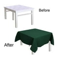 PiccoCasa Square Polyester Tablecloth for Indoor Outdoor 55x55 Inches ...