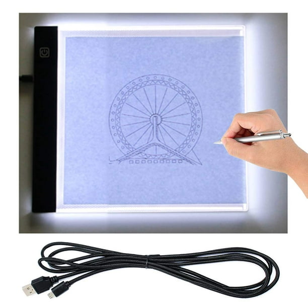Ultra-Bright A5 LED Light Pad - Adjustable Brightness Tracing Table for ...