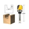 Yonico Round-Nose Template Router Bit - 3/4" W X 5/8" H - 1/4" Shank ...