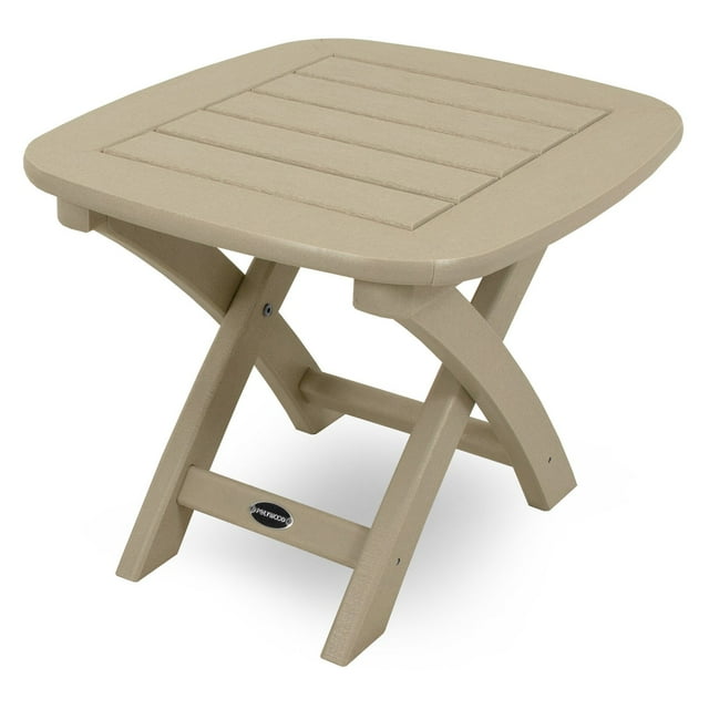 POLYWOOD® Nautical Recycled Plastic Outdoor Side Table - Walmart.com