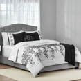 Free Shipping! Mainstays Embroidered Floral Comforter Set King 5 Piece ...