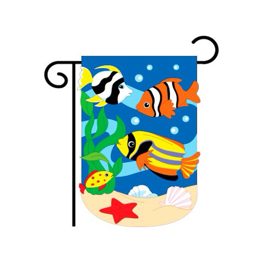 Tropical Fish Garden Flag Indoor/outdoor 13.5" X 18" - Walmart.com ...