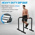Pooboo Home Gym Stand, Adjustable Dip Bar, Steel Power Tower, Pull Up ...