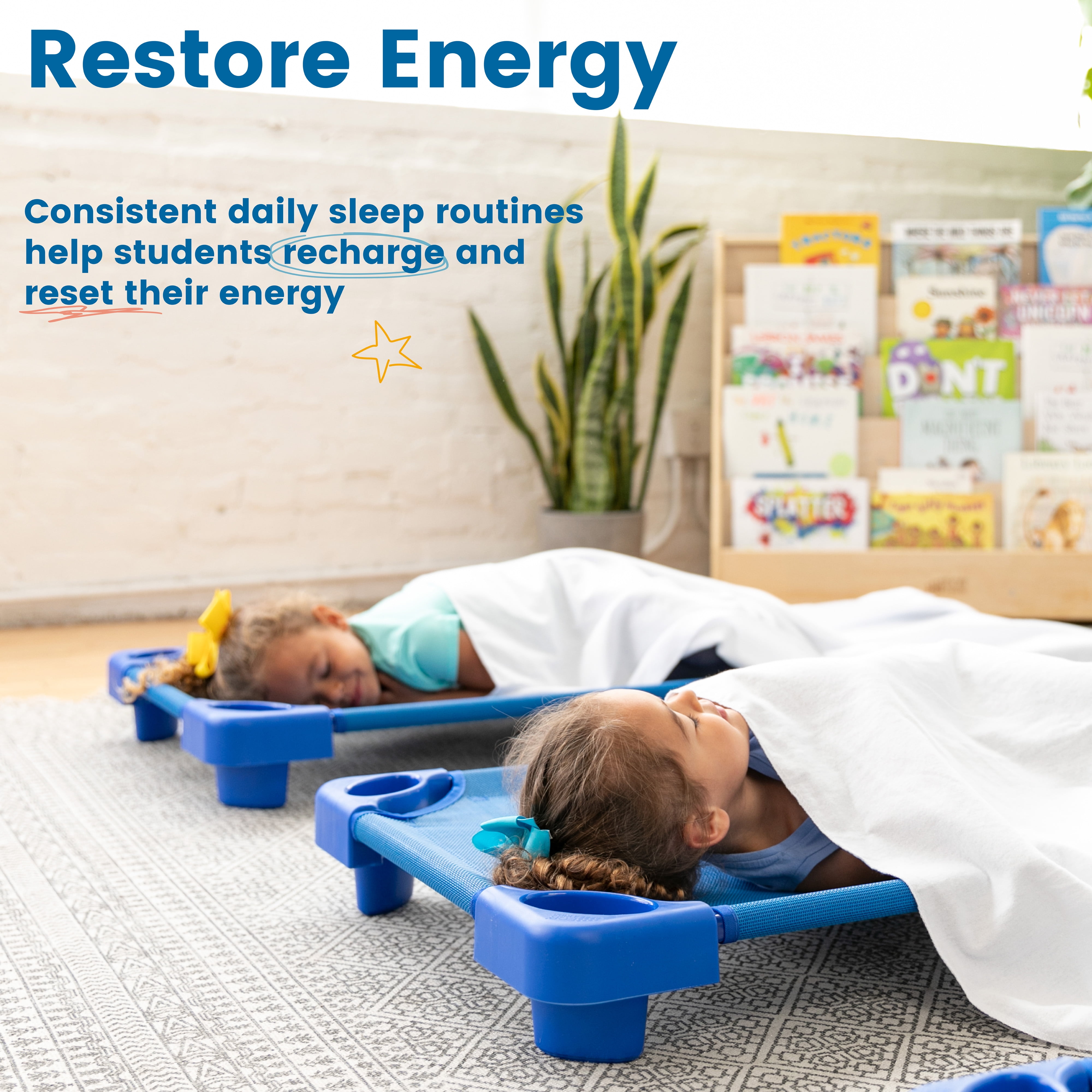 Naptime On Cot Clipart