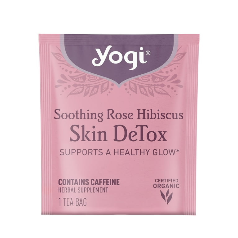 Yogi Tea Soothing Rose Hibiscus Skin Detox 16 Count Yogi Tea Rose