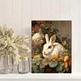 Anthropomorphic Rabbit Reading Canvas Print, Suitable for Living Room ...