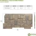 Ekena Millwork 49"W x 24 1/2"H x 1 1/4"D Castle Rock Stacked Stone ...