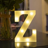 Efavormart 6" 3D Gold Marquee Letters 5 LED Light Up Letters Warm White ...