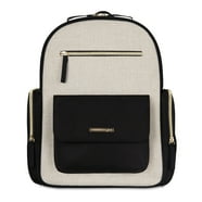 Jessica Simpson Taupe Diamond Quilted Multi-Pocket Dual Zipper Closure ...