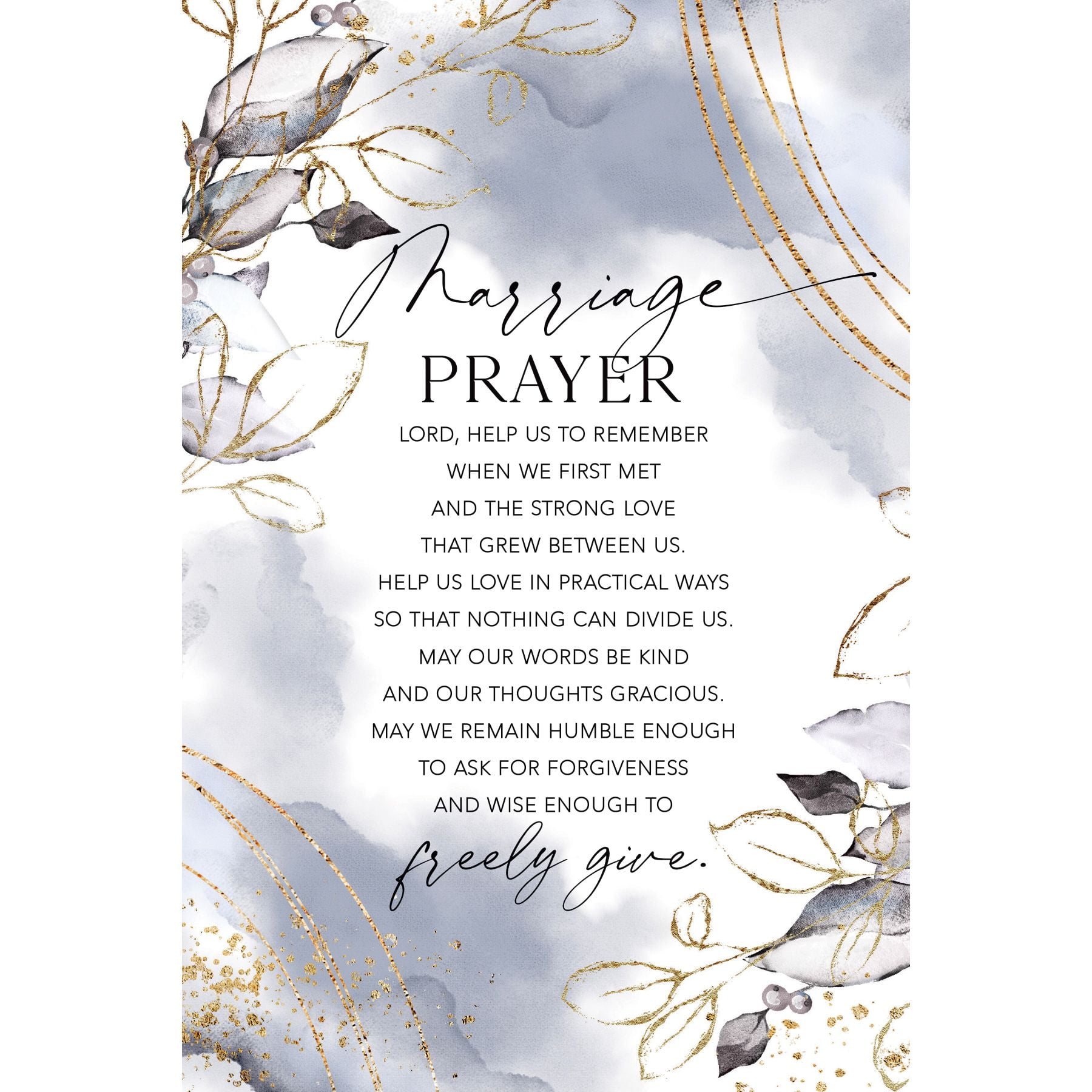 Marriage Prayer Wood Plaque with Inspiring Quotes 6 inches x 9 inches ...