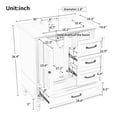 LHYY 30" Bathroom Vanity with Sink,Bathroom Cabinet with A Door,Three ...