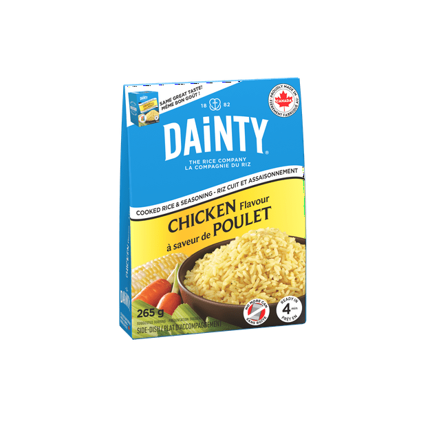 Dainty Cooked Rice & Seasoning - Chicken Flavour, Chicken Flavoured ...