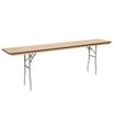 Rhino 6X18 Resin Banquet Table - Brown - Stain-Resistant - Walmart.com