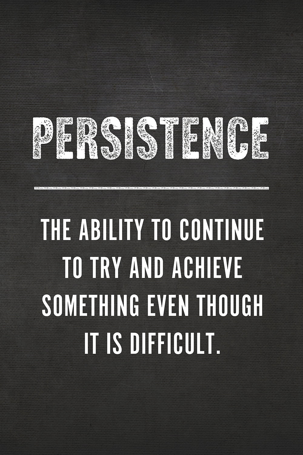 Persistence Motivational Wall Art Print - 12" x 18" Art Print Wall ...